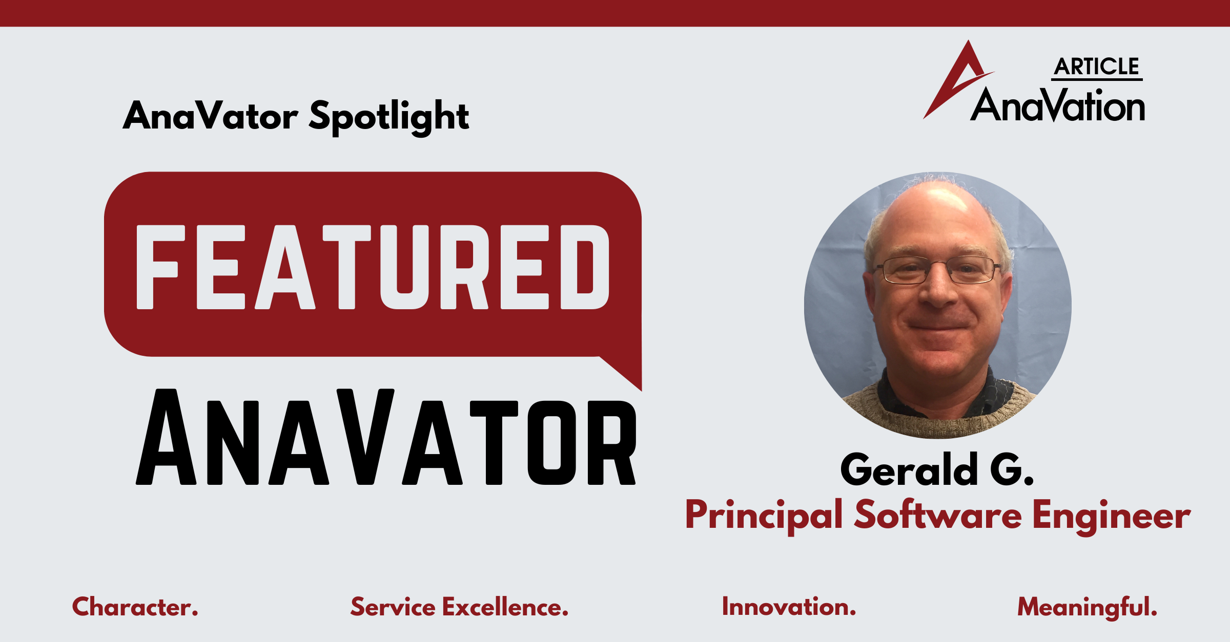AnaVator Spotlight: Meet Gerald – Principal Software Engineer - AnaVation