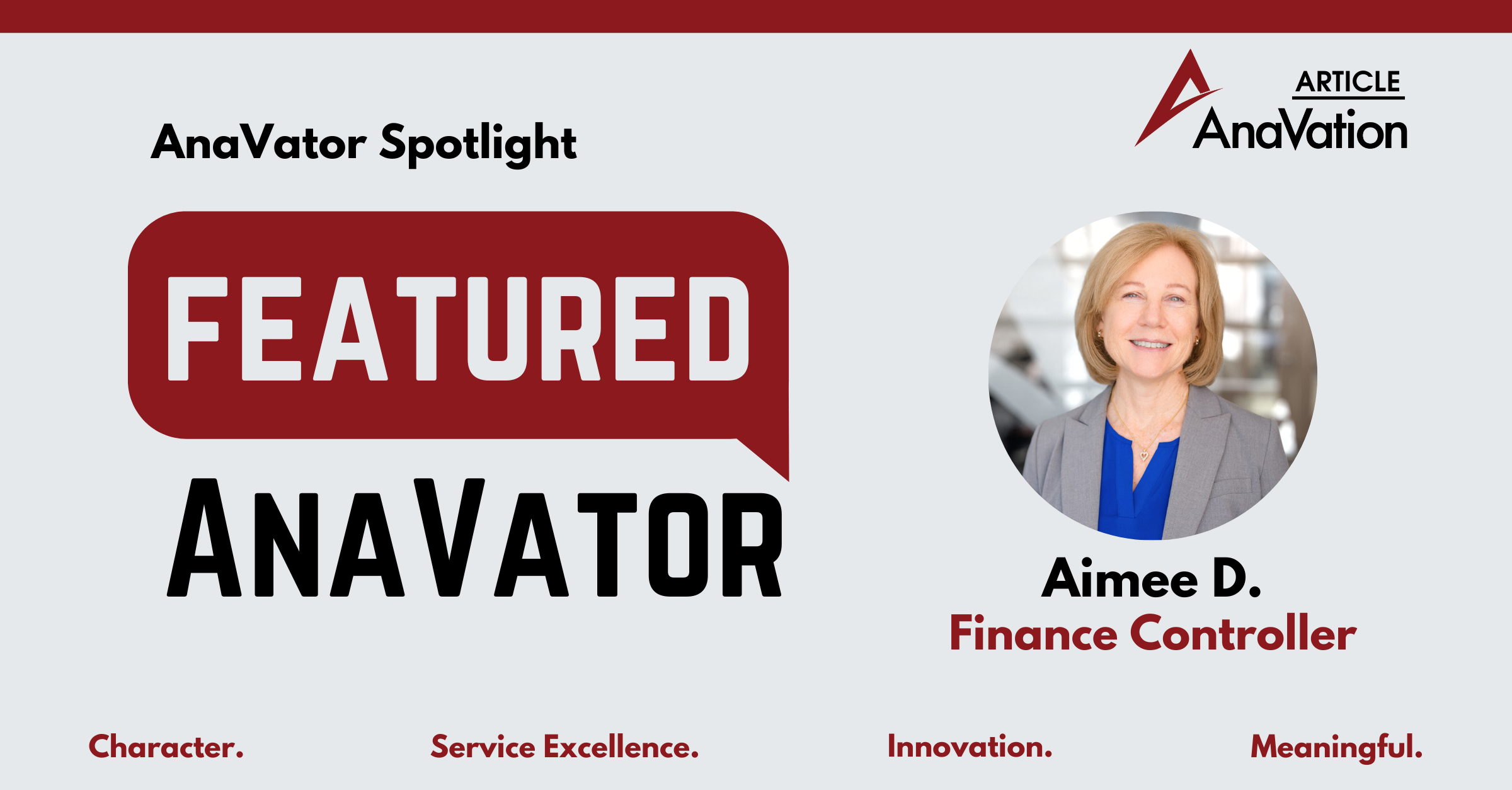 AnaVator Spotlight: Meet Aimee – Finance Controller - AnaVation
