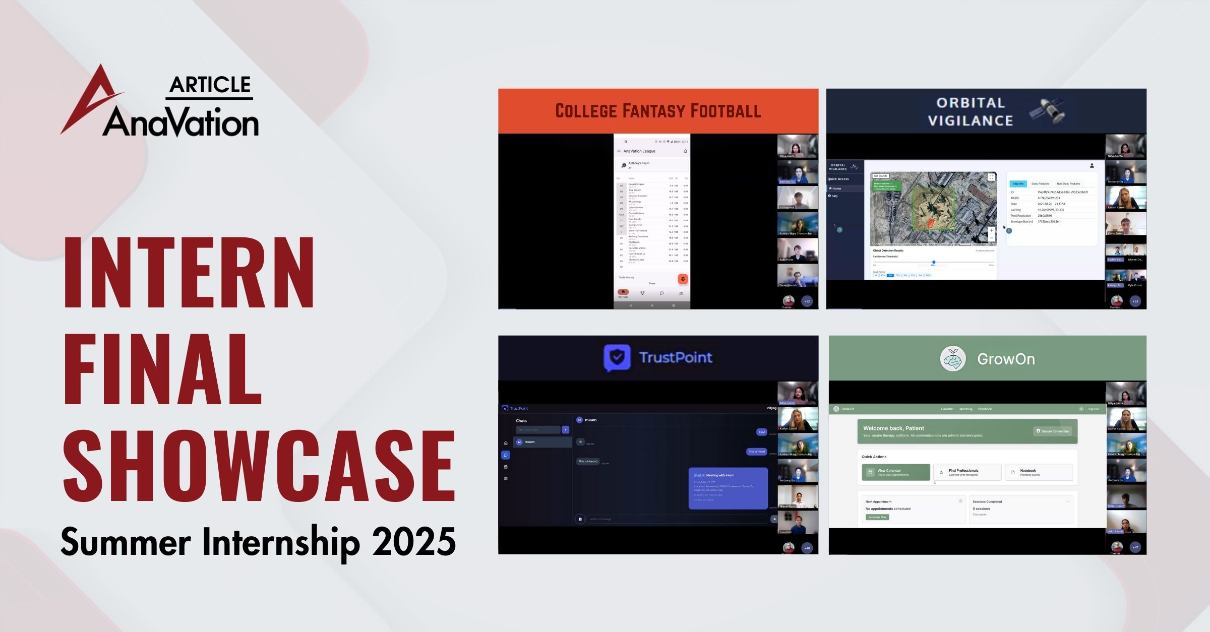 AnaVation Summer 2025 Internship Final Showcase Recap - AnaVation