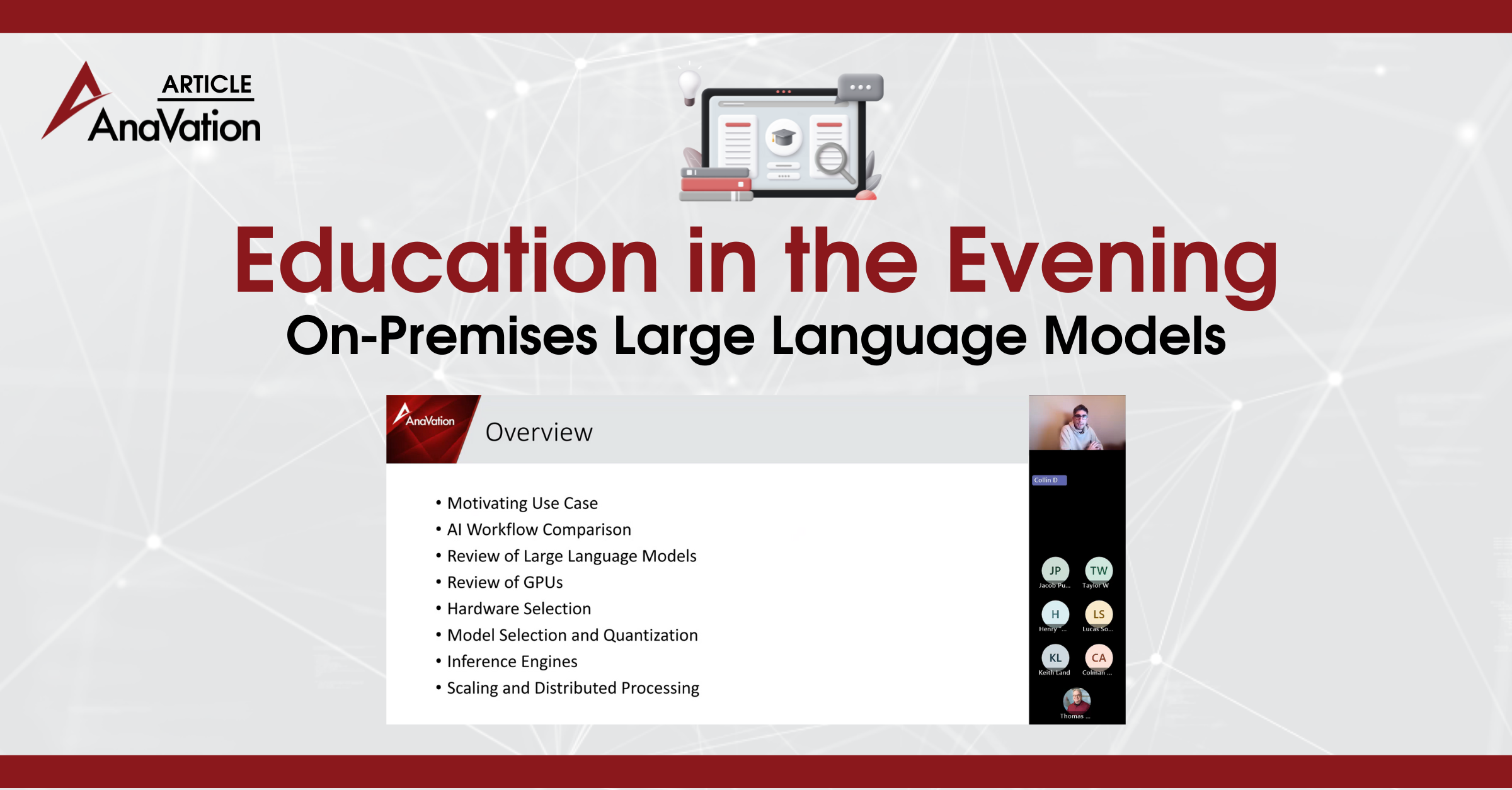 EitE Recap: On-Premises Large Language Models - AnaVation